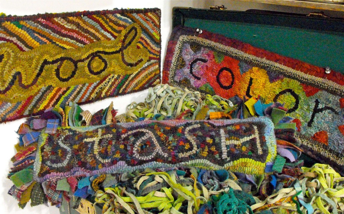 SIGNS Set of 3 Patterns PDF for Rug Hooking and Punchneedle Embroidery ...