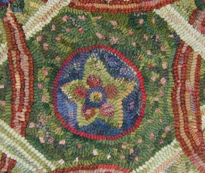 Pocket Knot Garden Rug Hooking PATTERN ONLY, Designed by Karen Kahle ...