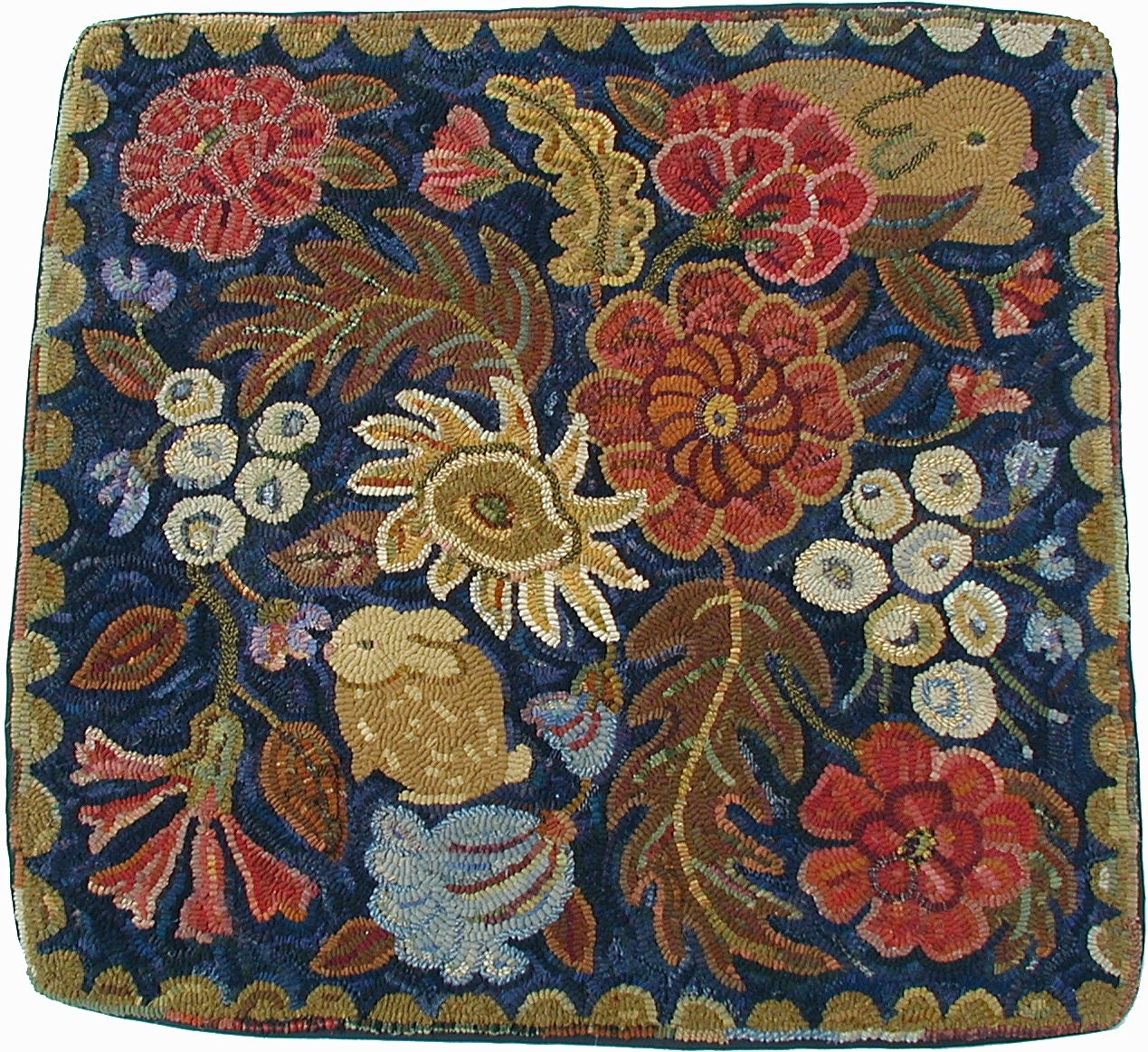 A Secret Garden in 2 Sizes Rug Hooking PATTERN ONLY Designed by Karen ...