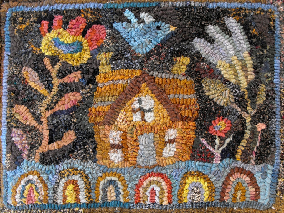 Simple House Pattern PDF for Rug Hooking and Punchneedle Embroidery ...