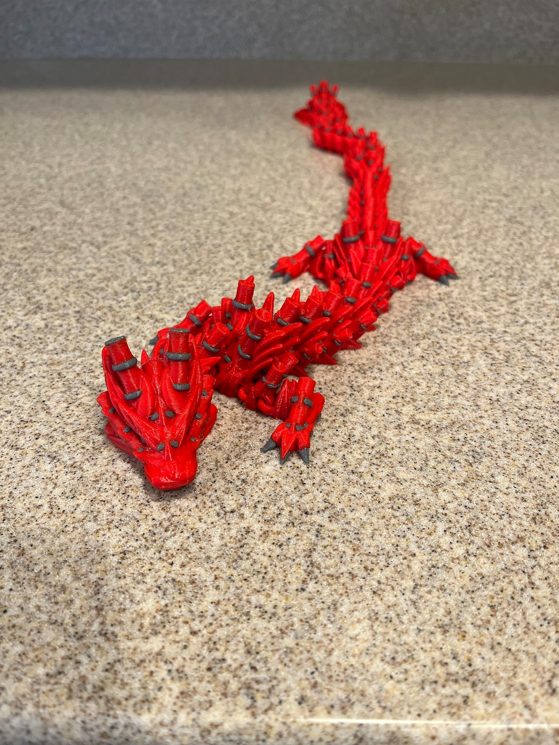 3d Printed Articulated Dragon - Etsy