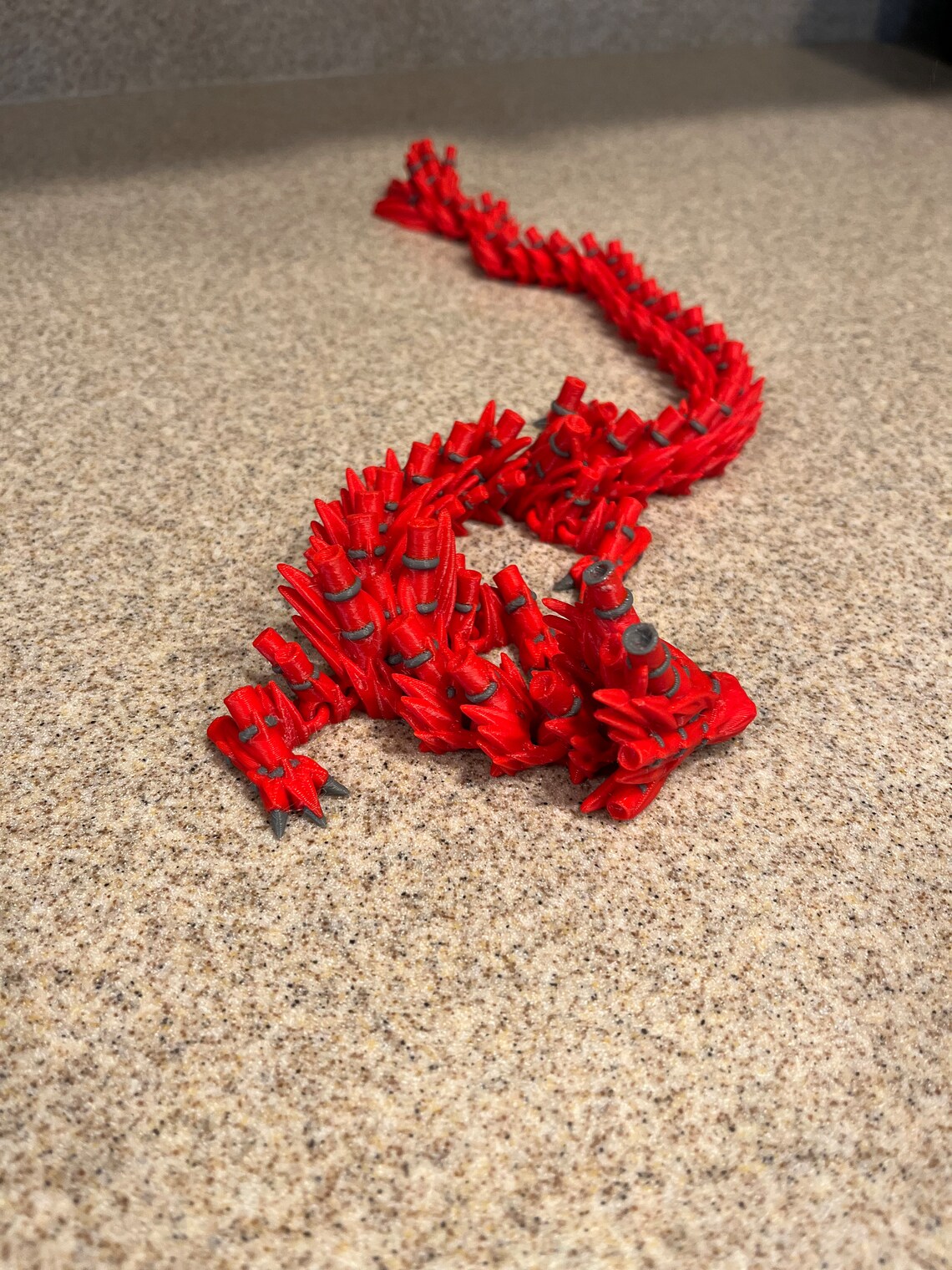 3d Printed Articulated Dragon - Etsy