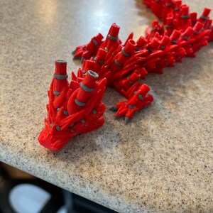3d Printed Articulated Dragon - Etsy