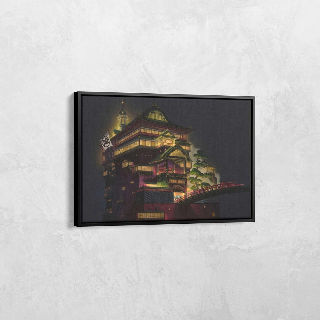 Spirited Away Canvas Print, Studio Ghibli Poster Wall Art, Anime Poster ...