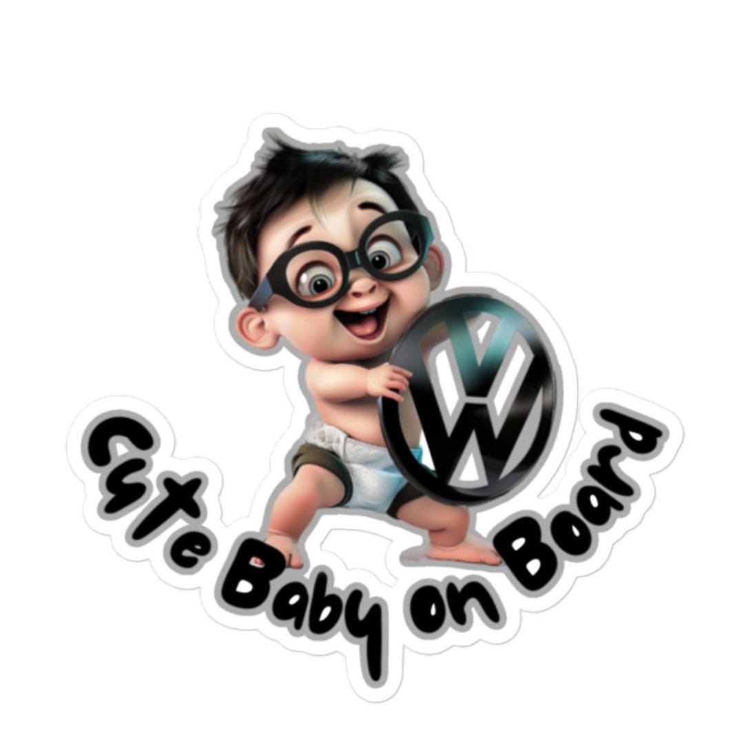 CAR Sticker cute Baby on Board for VOLKSWAGEN - Etsy