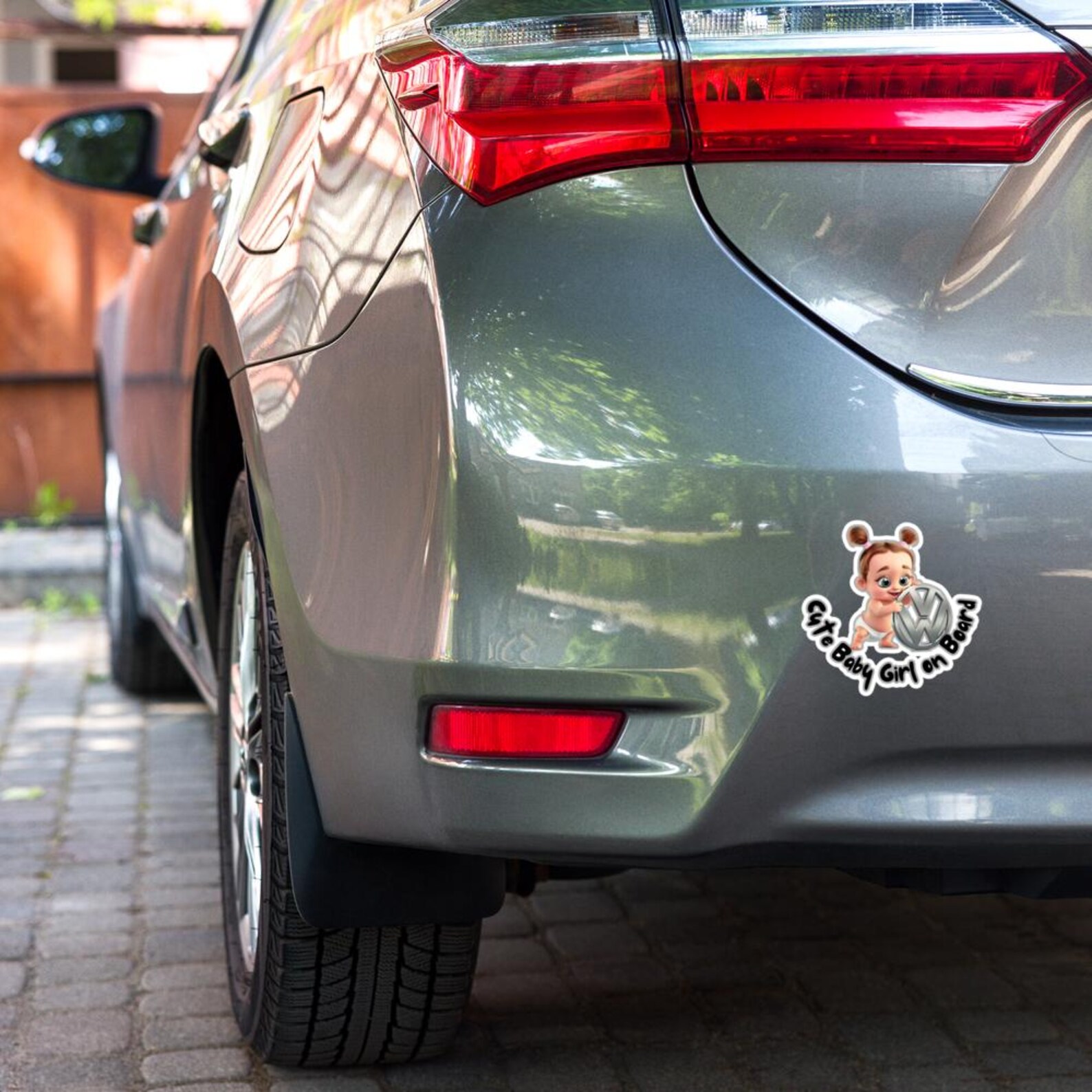 CAR Sticker cute Baby Girl on Board for VOLKSWAGEN - Etsy