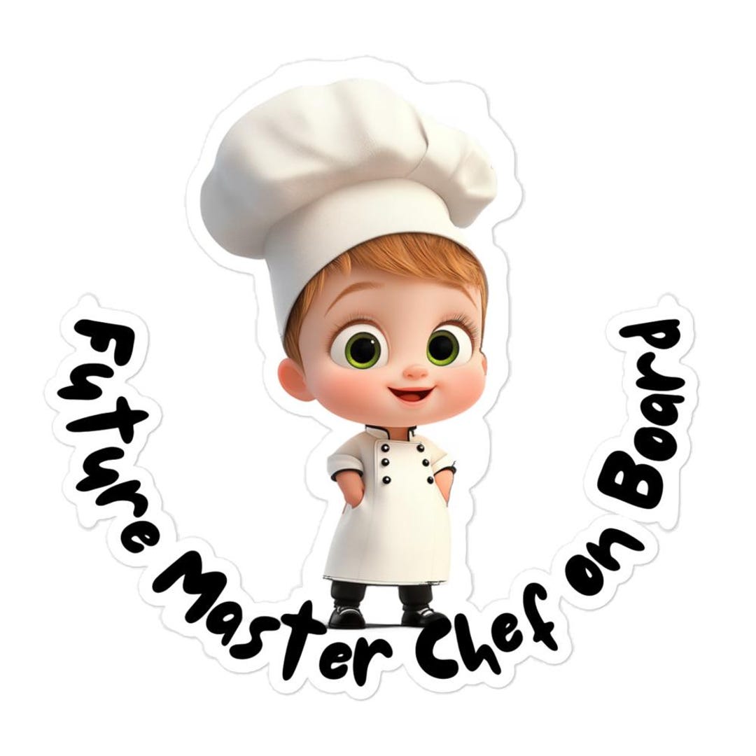 CAR Sticker "future Master Chef on Board" - Etsy