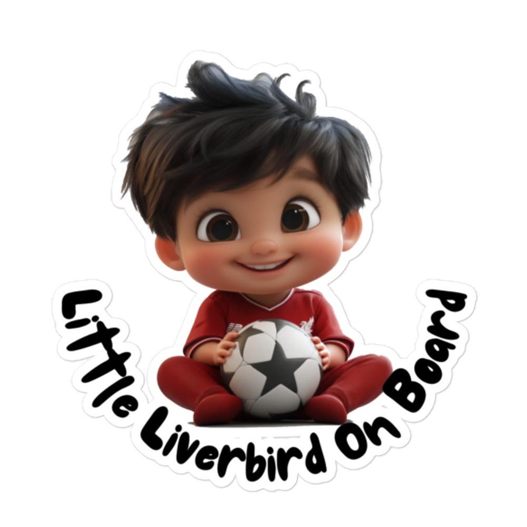 Tiny Liverbird on Board Car Sticker - Liverpool Fan Gift, Cute Auto ...
