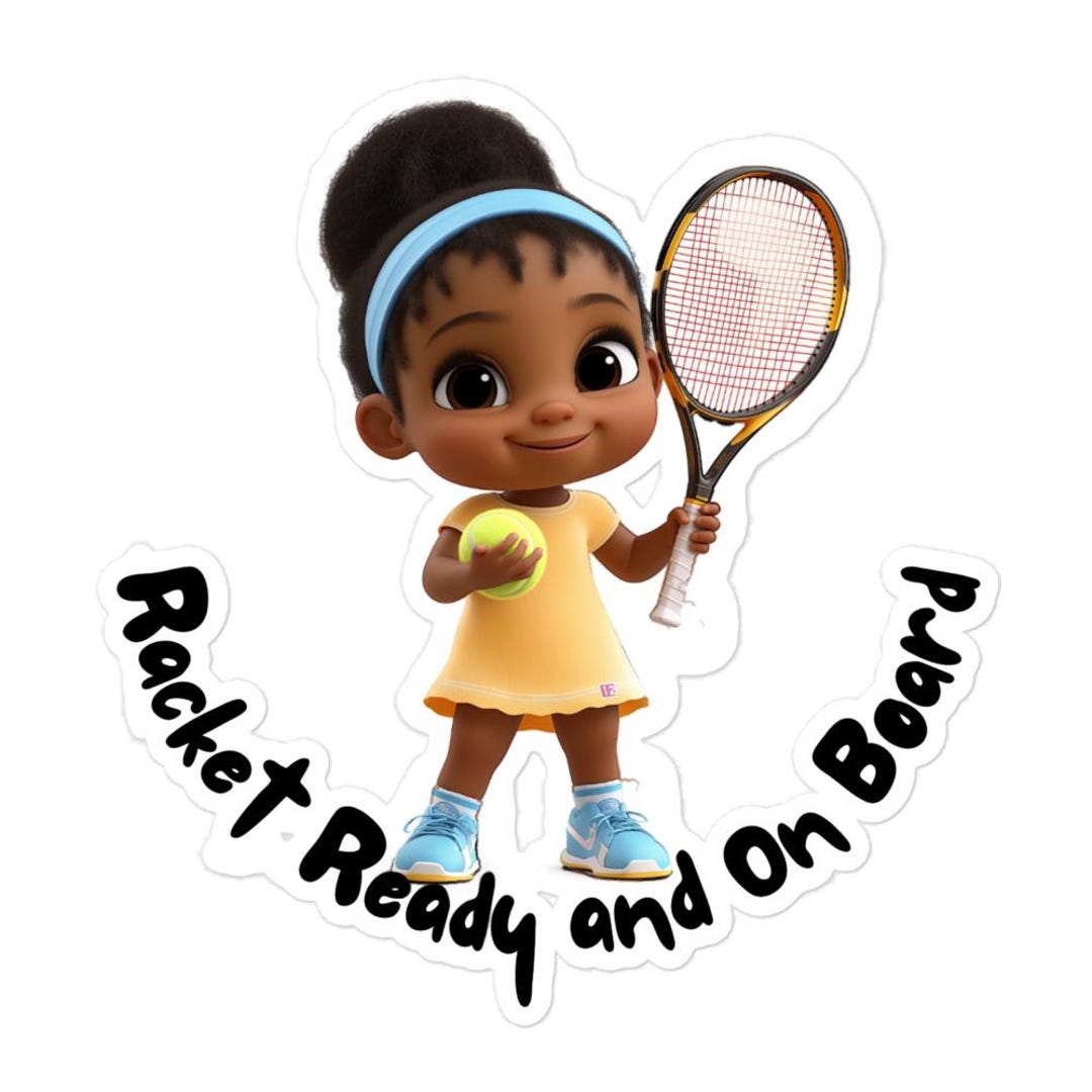 CAR Sticker racket Ready and on Board - Etsy