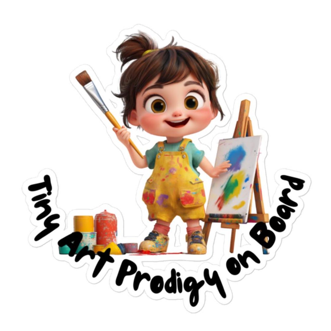CAR Sticker tiny Art Prodigy on Board - Etsy