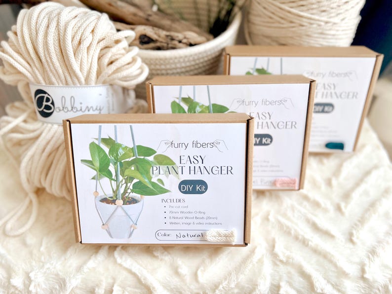 DIY Plant Hanger Kit: Minimalist Design With Video Tutorial - Etsy