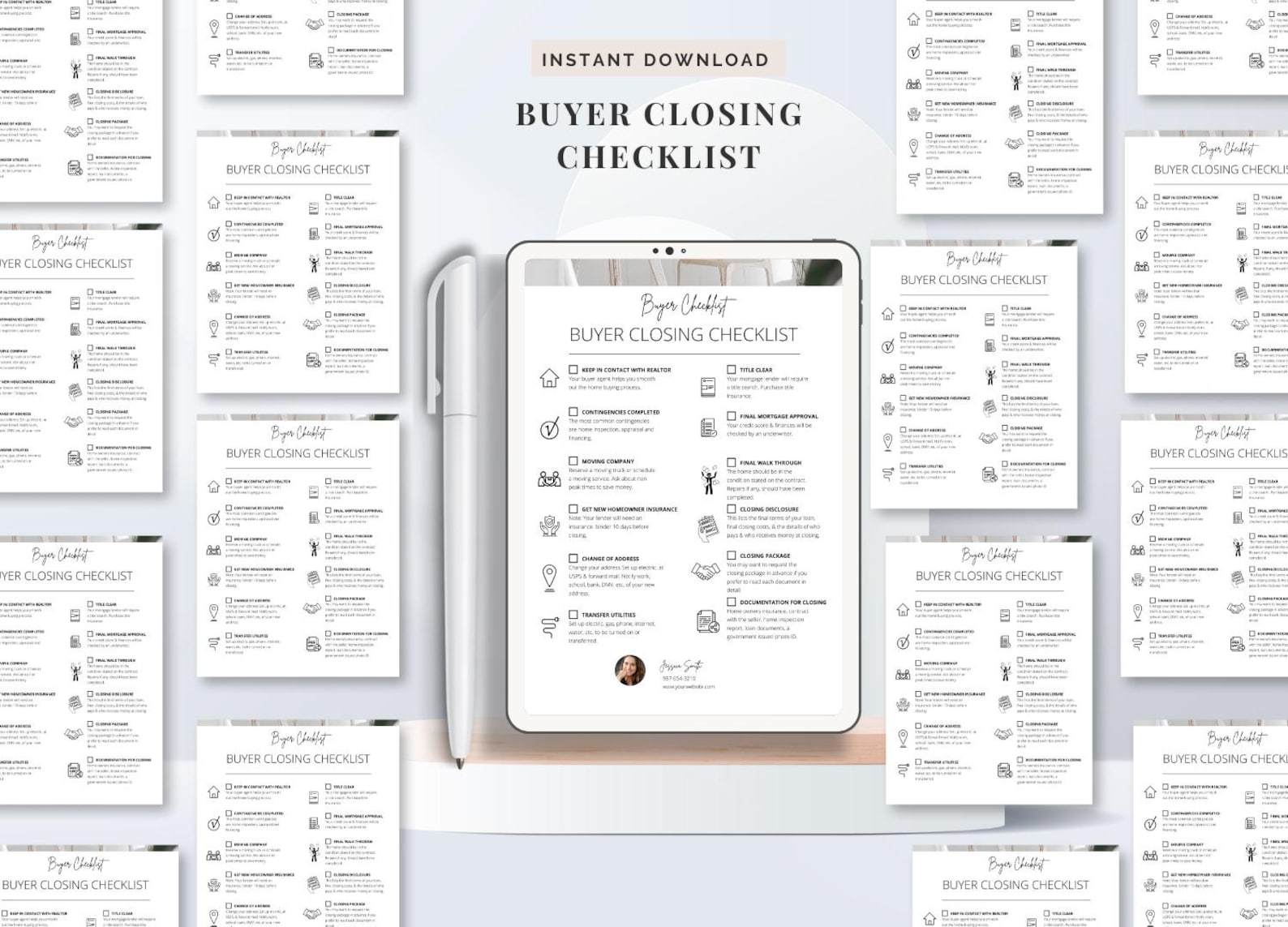 Buyer Closing Checklist for Home Purchase, Real Estate Closing ...