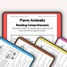 Farm Animal Reading Comprehension: English Learning Game (digital PDF ...