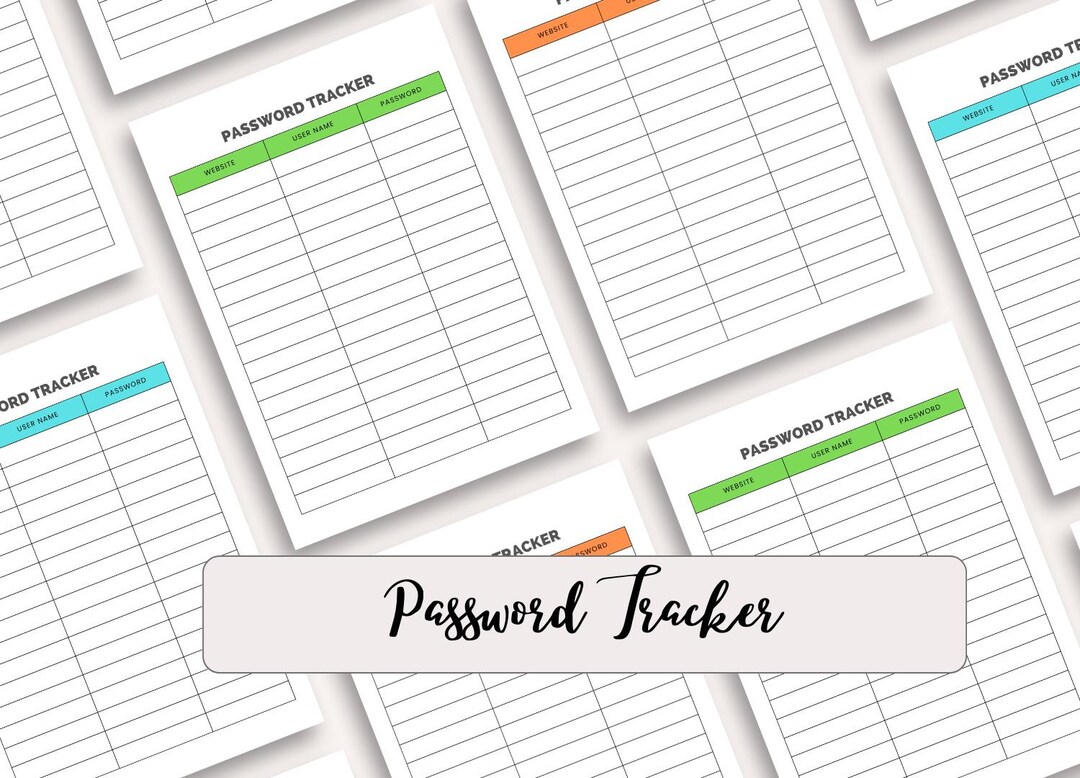Personalized Password Keeper, Custom Password Log Book, Password ...