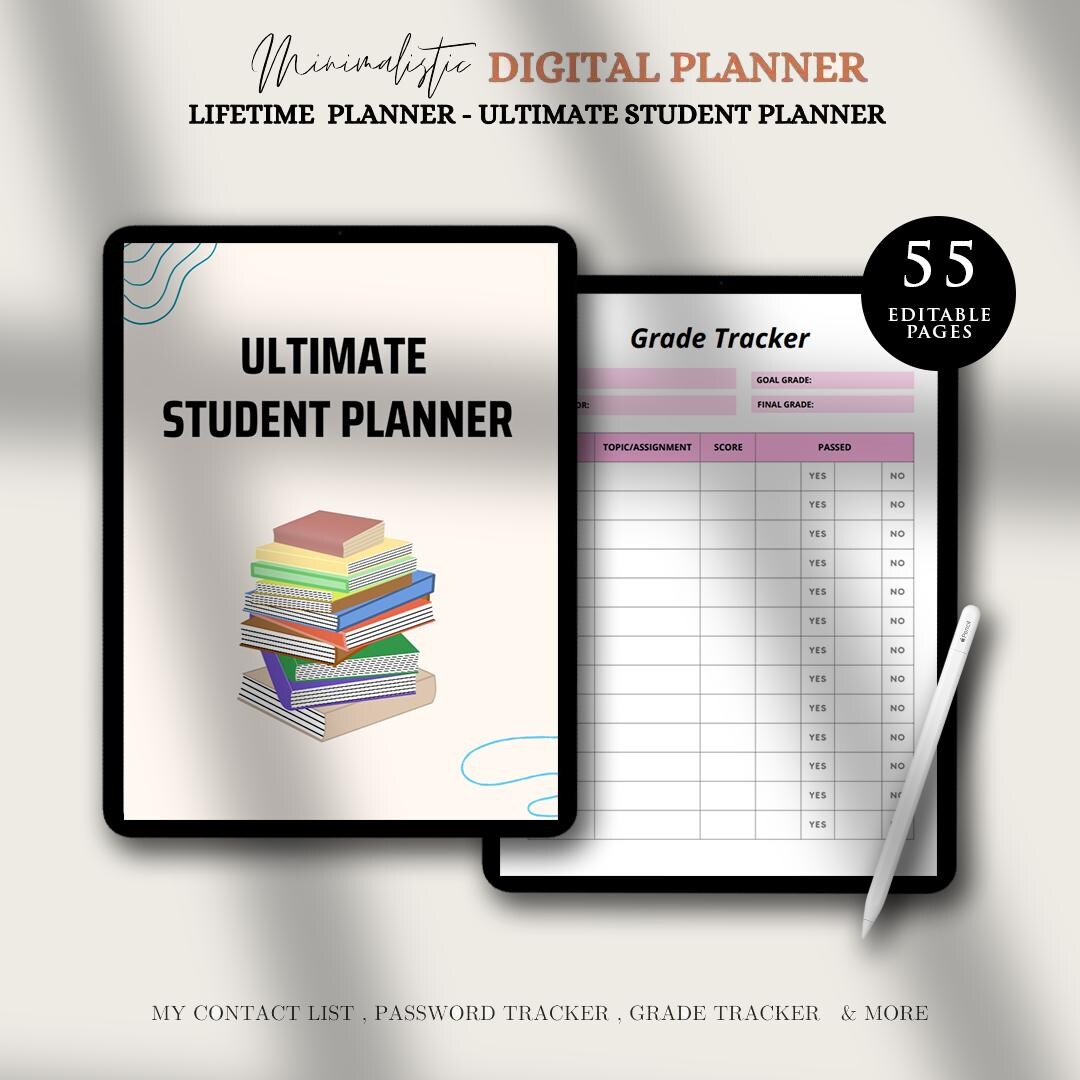 Ultimate Student Planner, Academic Planner, Planner Organizer, Study ...