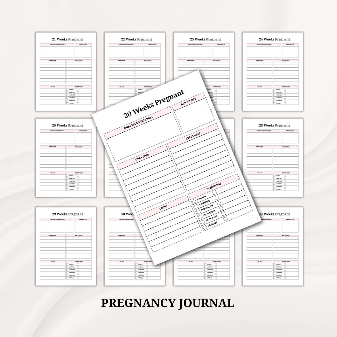 Pregnancy Journal, Baby Bump Memory Book, New Mom Gift, Keepsake ...