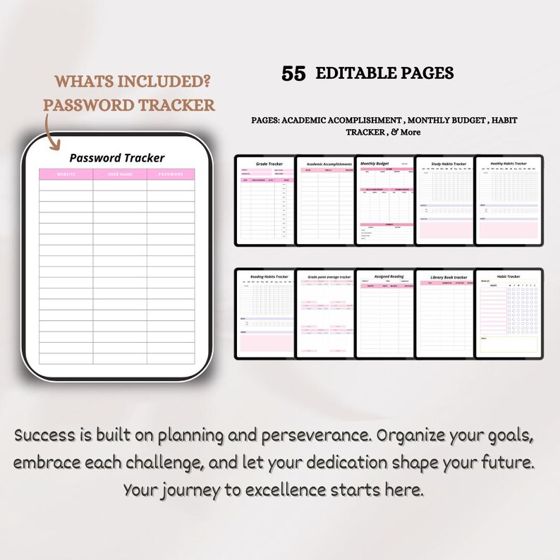 Ultimate Student Planner, Academic Planner, Planner Organizer, Study ...
