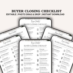 Buyer Closing Checklist for Home Purchase, Real Estate Closing ...