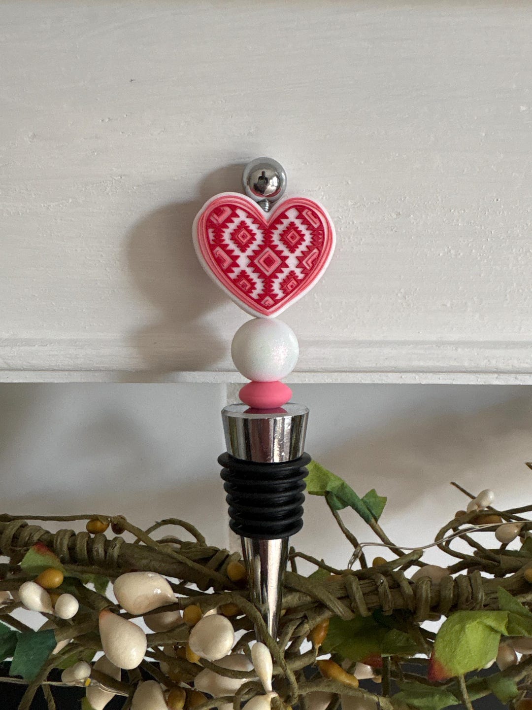 Valentines Aztec Heart Heart Stethoscope Wine Stopper Medical - Etsy