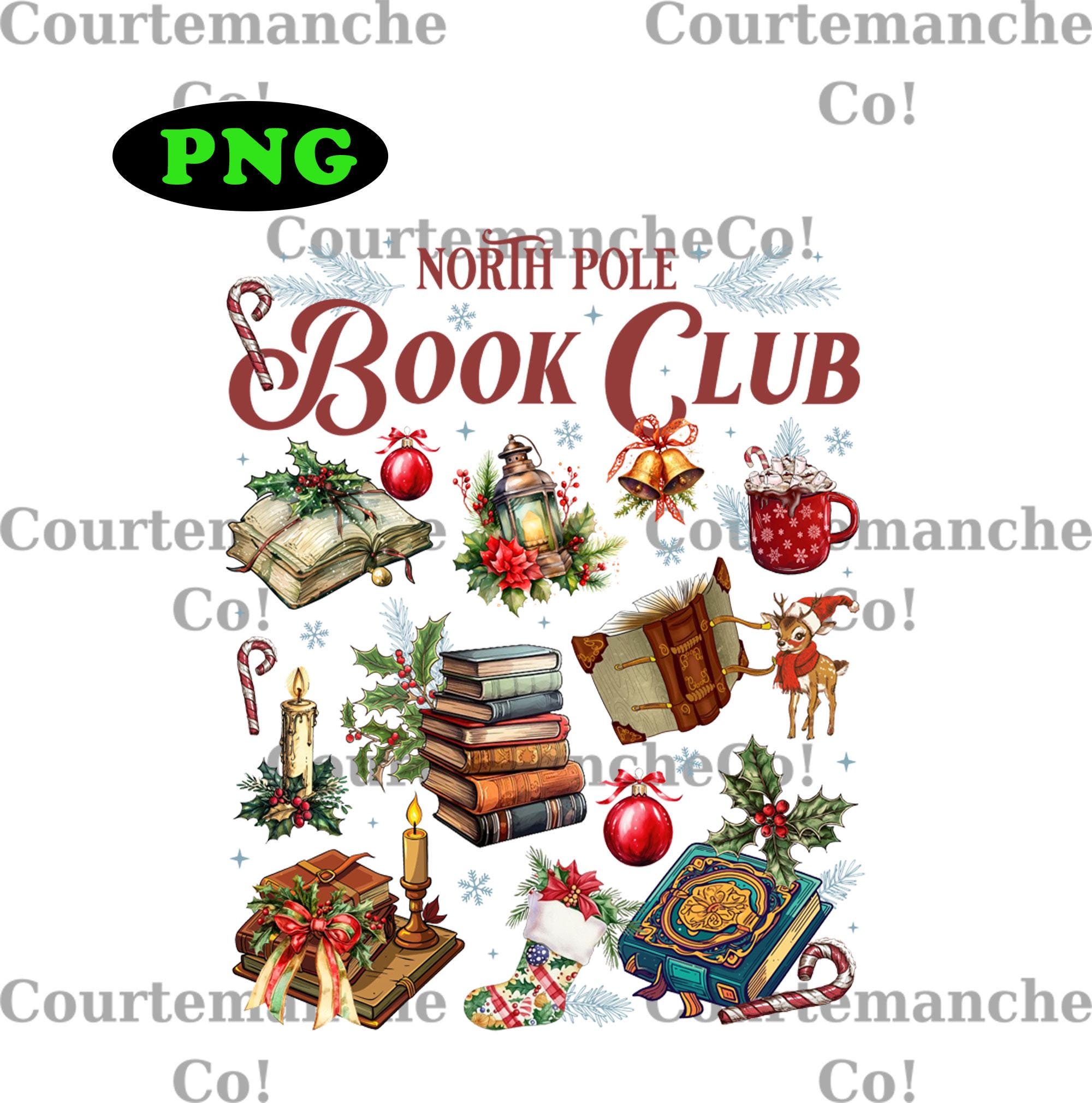 Christmas Book Png, North Pole Book Club Png Design, Christmas Design ...