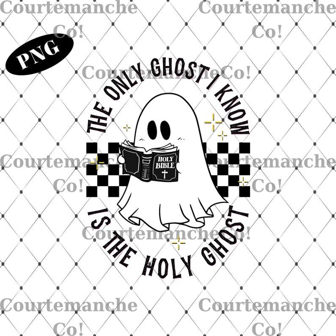 The Only Ghost Png, I Know is the Holy Ghost Png, Retro Halloween Png ...