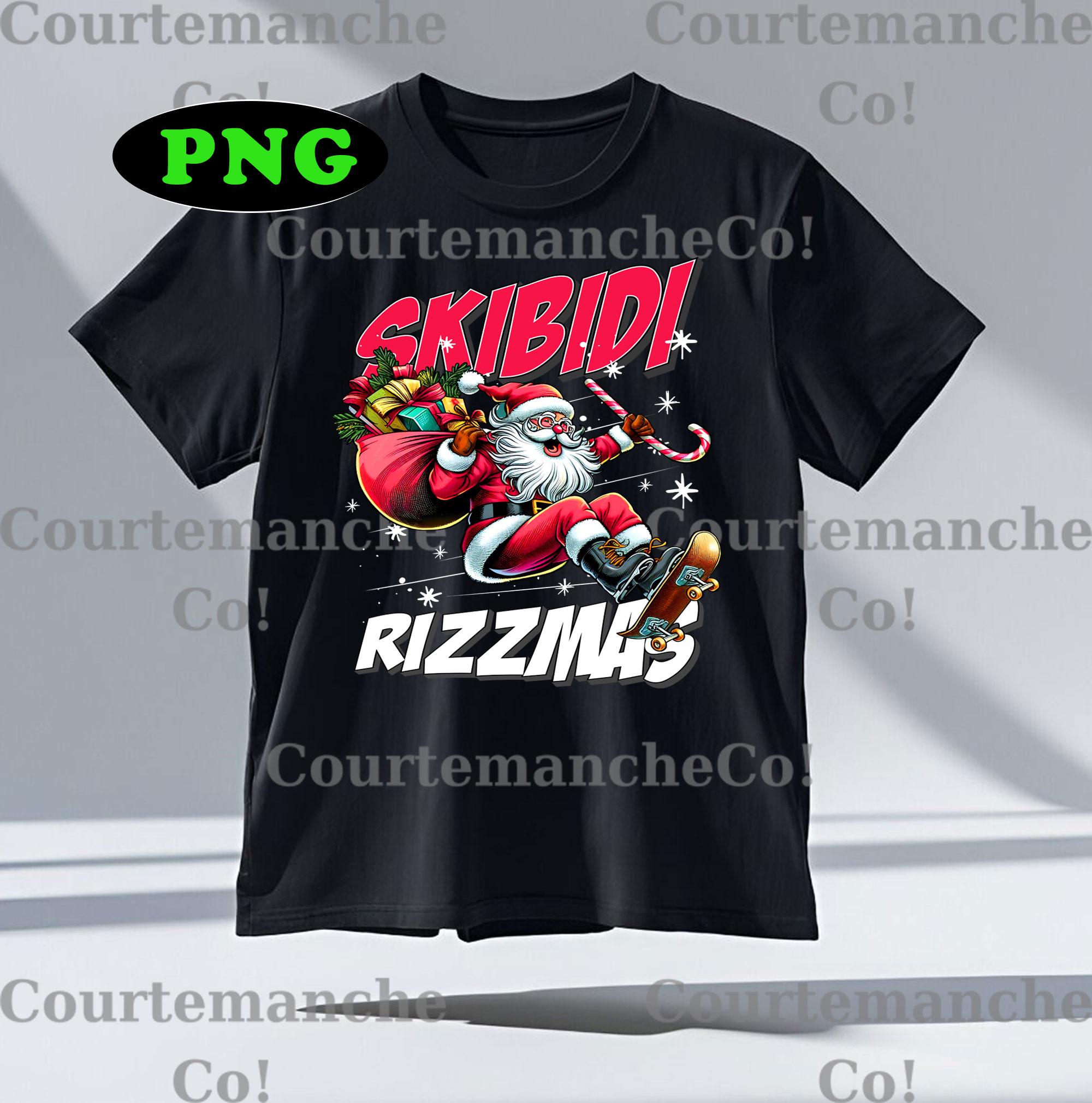 Skibidi Rizzmas Png.sigma Hat Santa SVG Rizzmas Santa Png Gen Z Gift ...