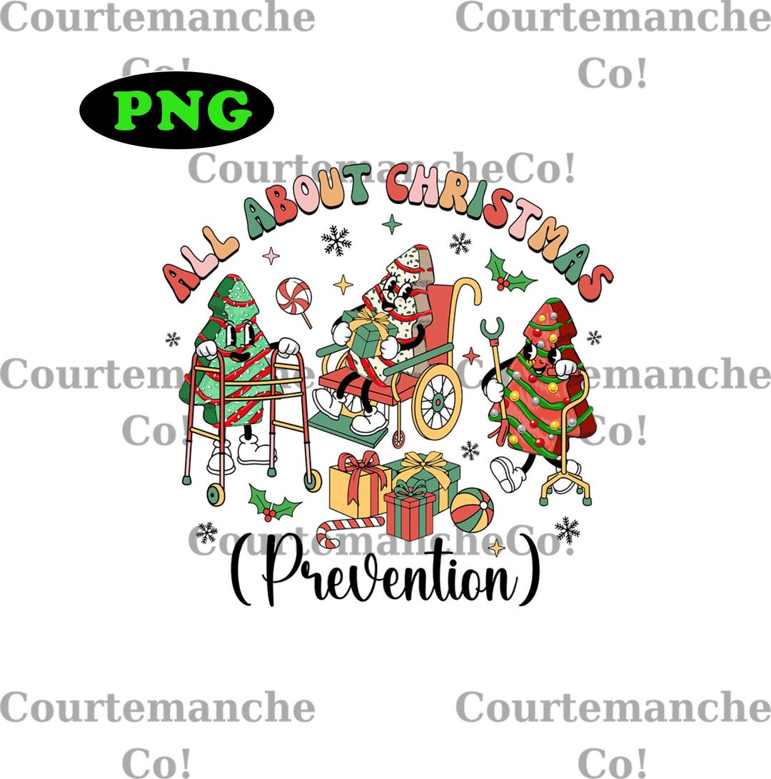 All About Christmas Prevention Christmas Tree Cake Png,christmas Nurse ...