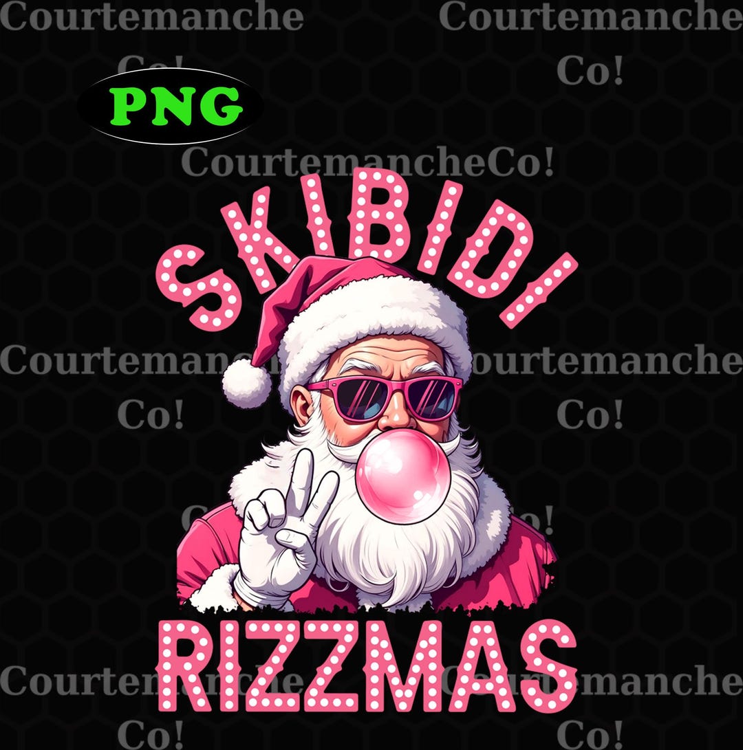 Skibidi Rizzmas PNG, Merry Rizzmas Png, Santa Bruh Christmas PNG, Rizz ...