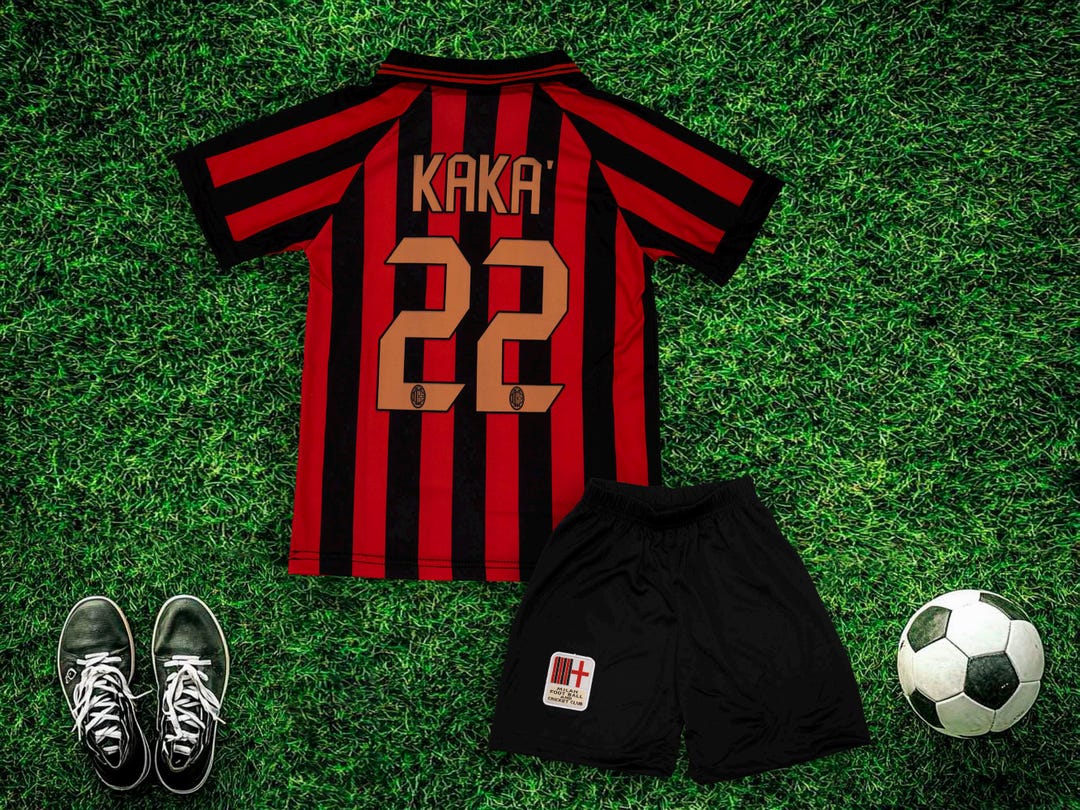 Retro Anniversary Edition #22 Kaka Jersey Stripe Vintage Special Boys ...