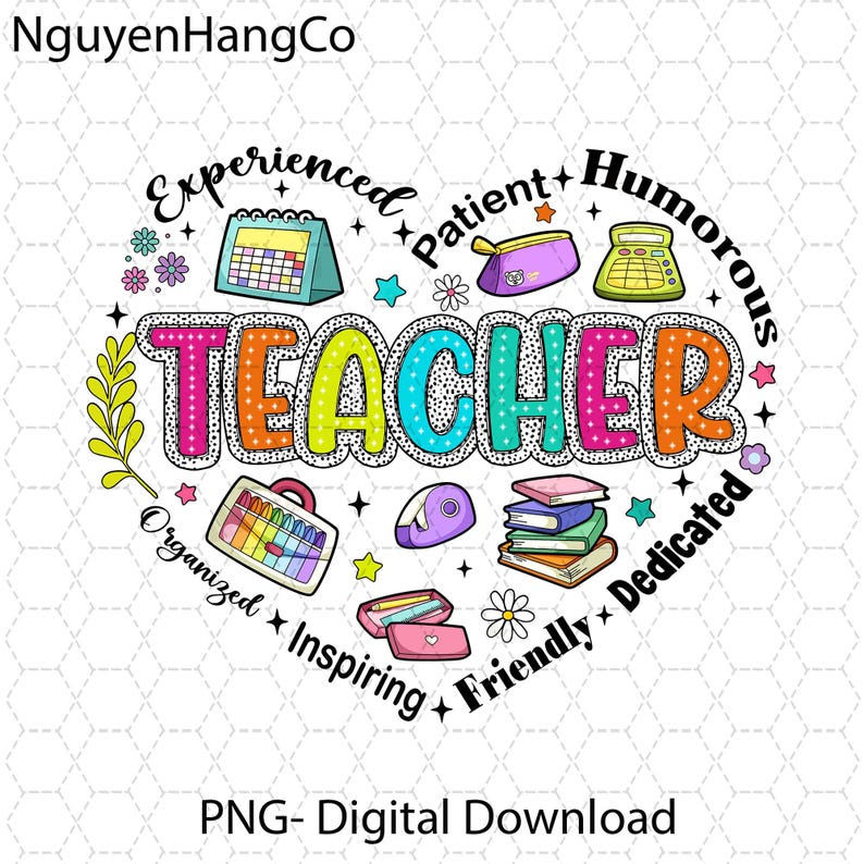 Teaching Heart Png, Teacher Life Png, Teacher Appreciation Png, Back to ...
