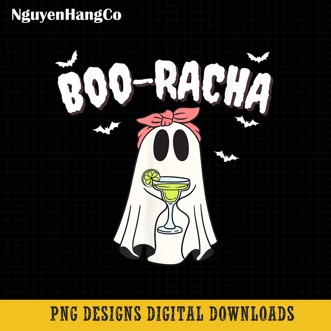 Boo Rracha Ghost Png, Fun Halloween Costume Iron-on, Latino Halloween ...