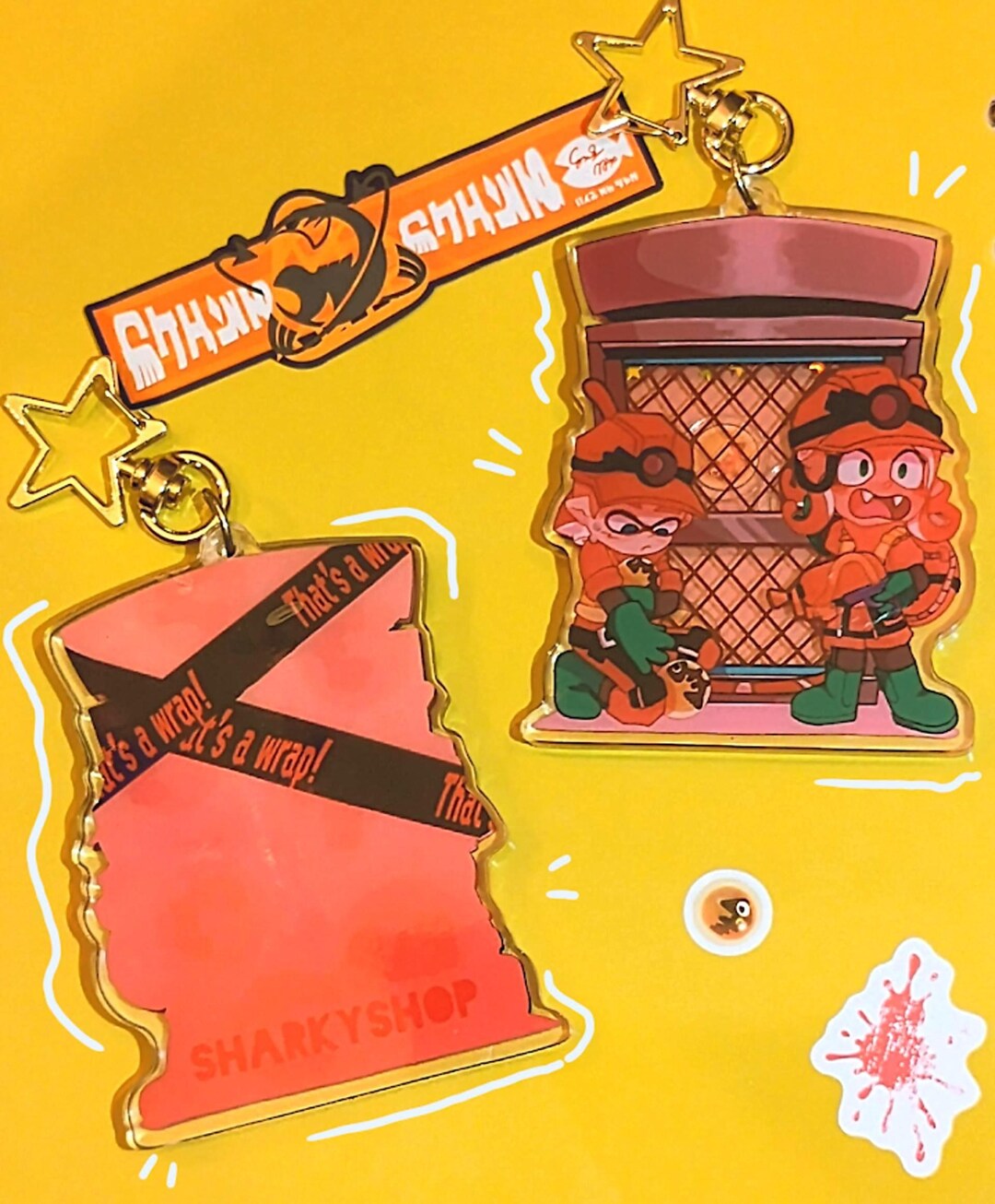 Splatoon Salmon Run Egg Basket Shaker Keychain - Etsy