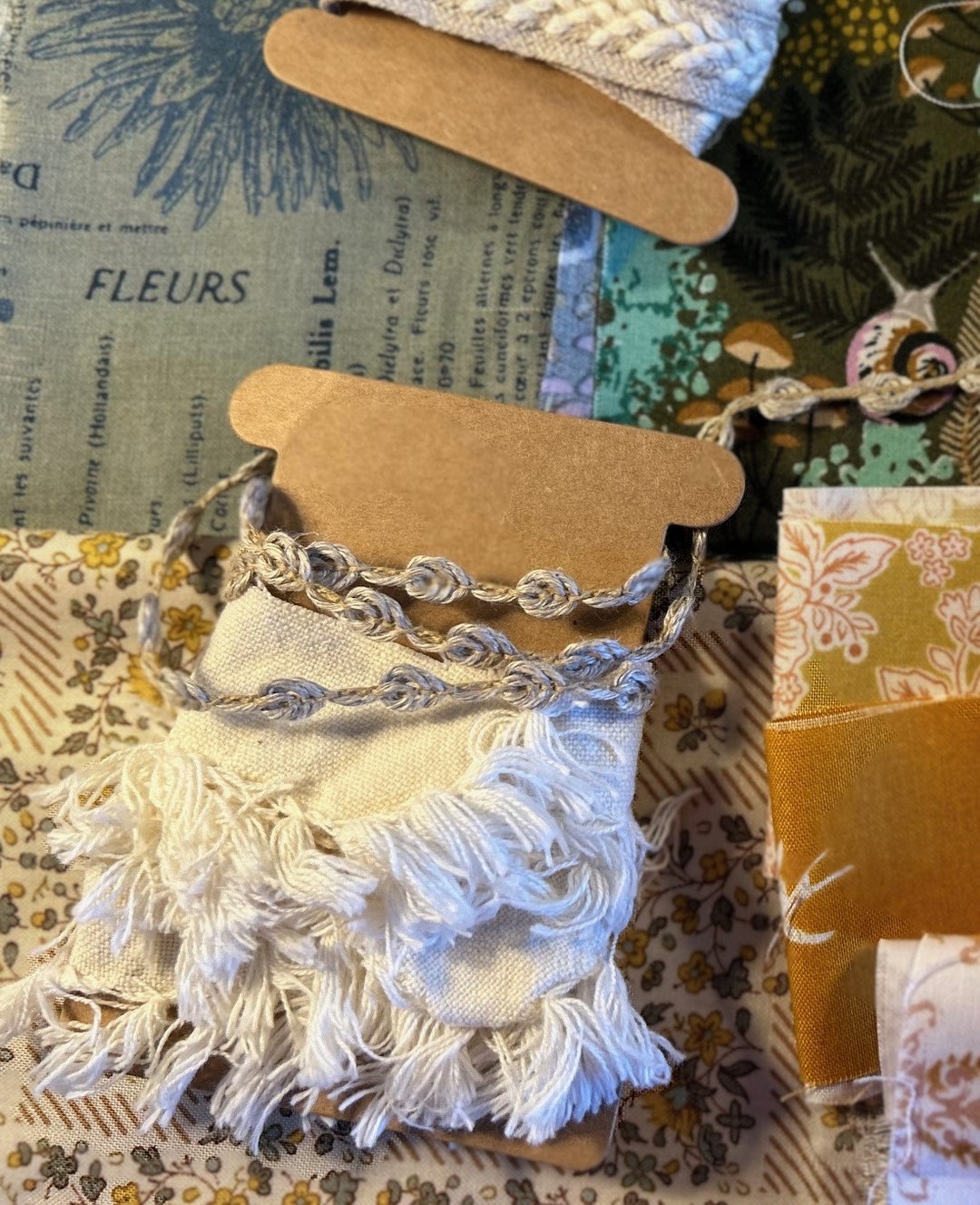 Curated Slow Stitch Hand Stitching Natural Linen, Cotton, and Silk Fall ...
