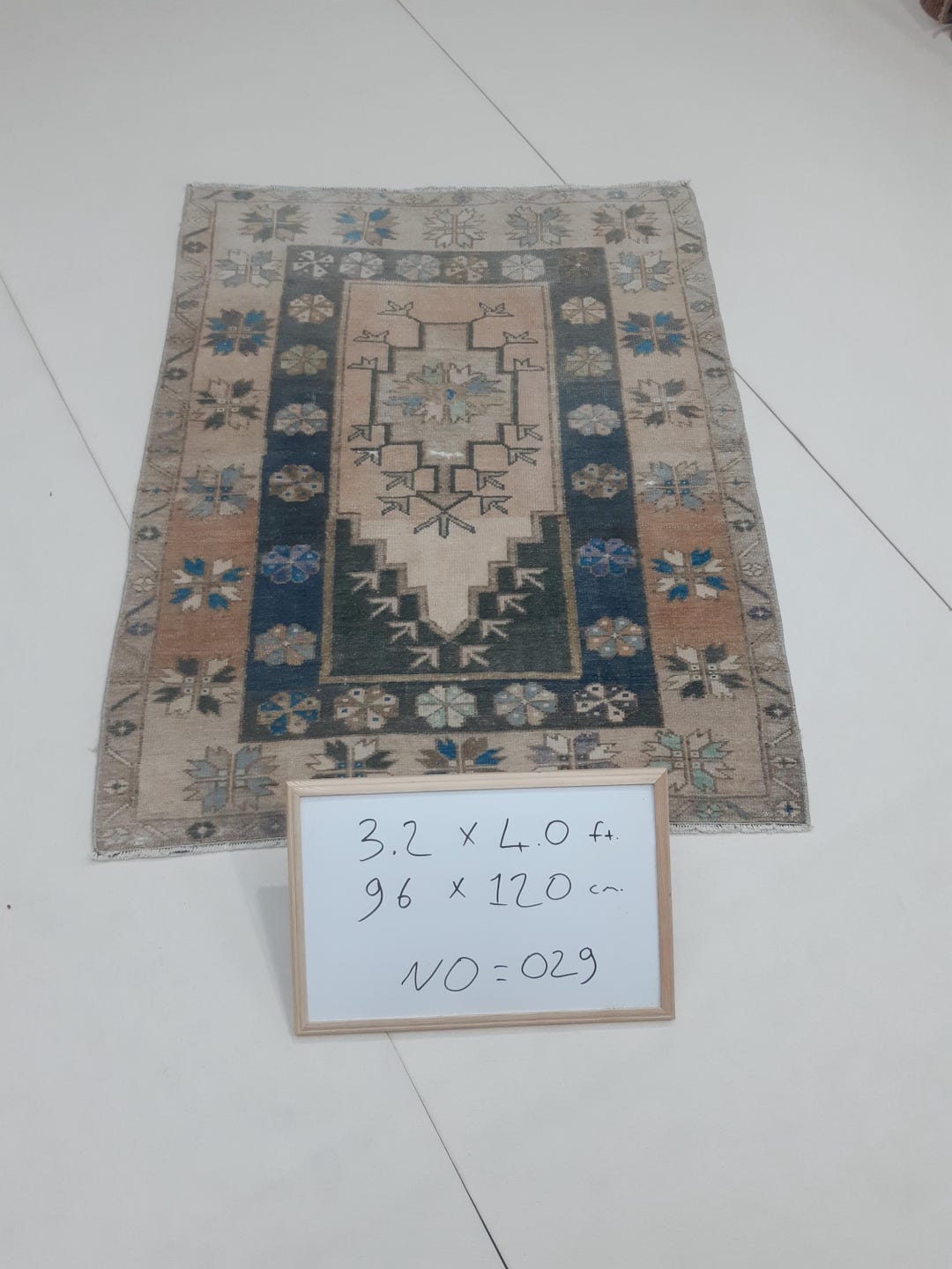 3x4 Rug,3x4 Small Rug,small Turkish Rug,turkish Vintage Rug,3x4 Area ...