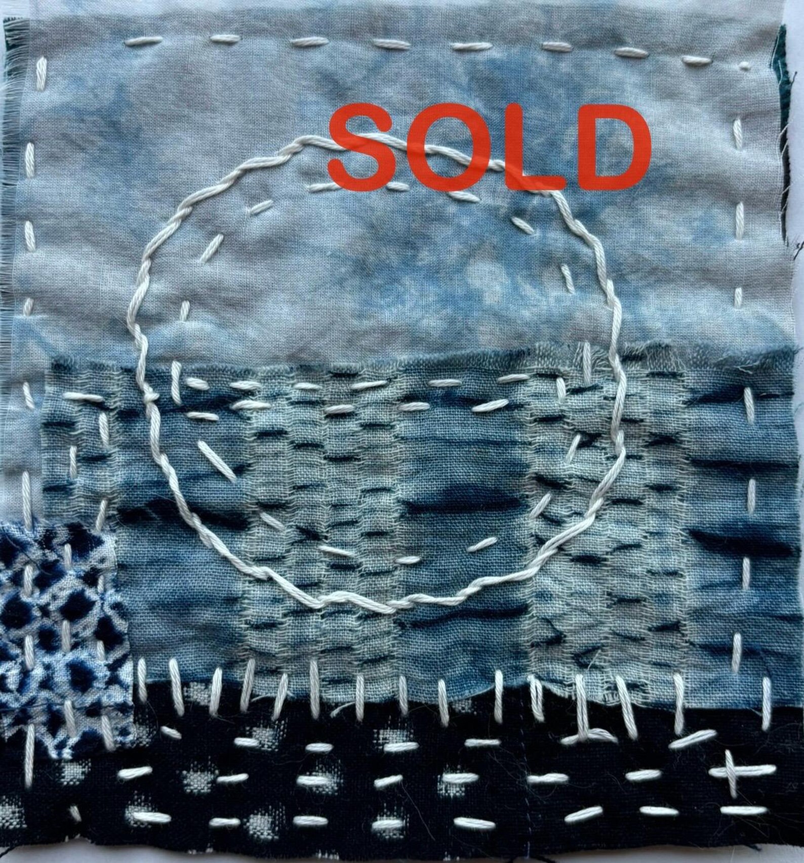 Boro Patches: Unique, 26-32, Light Blue and White With Fun Spider ...