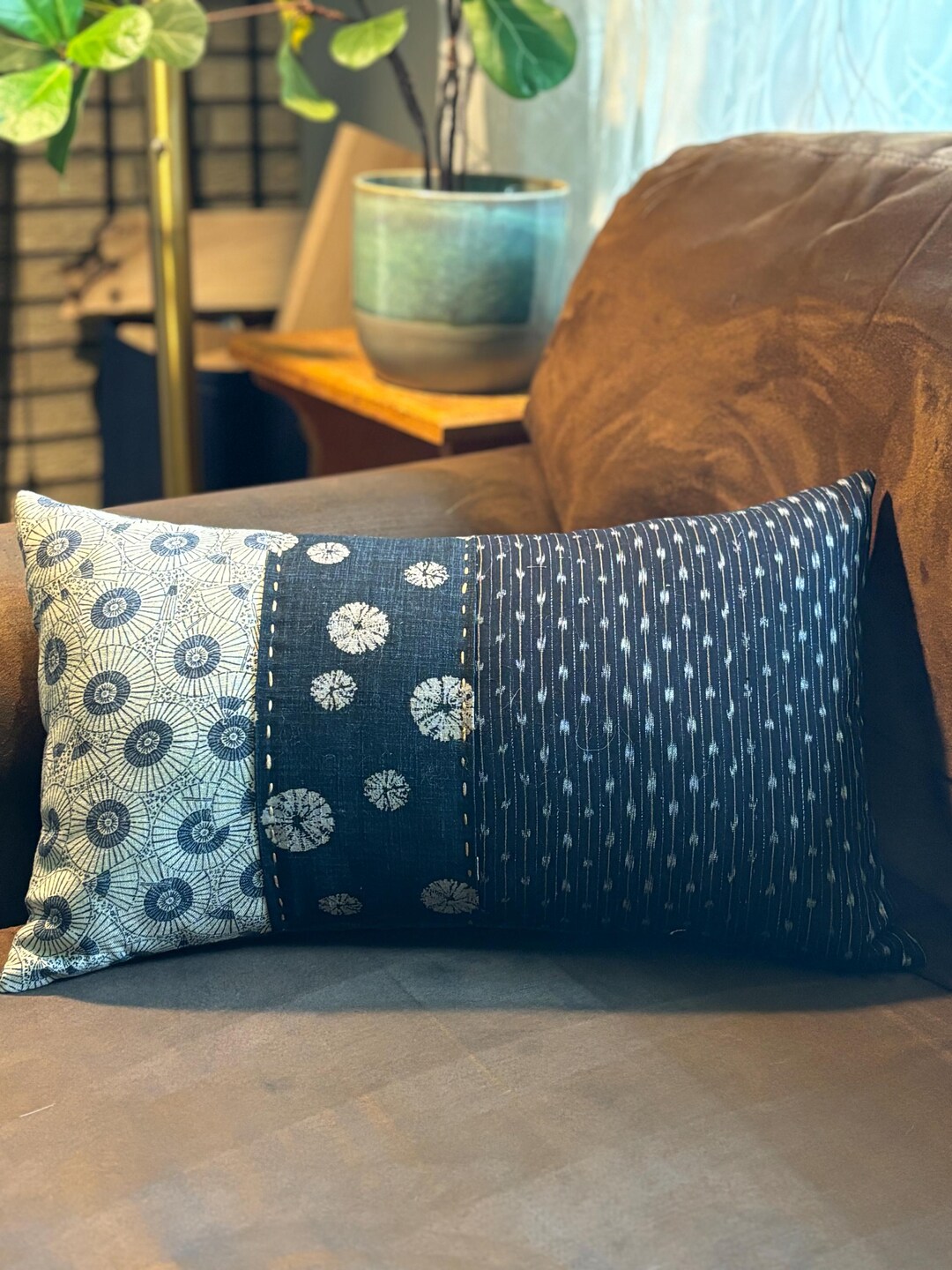 Hand Made Japanese Inspired Boro Style Pillow - Etsy
