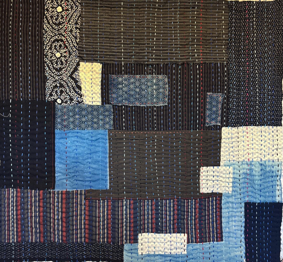 Boro Wall Hanging - Multi Colored Stitching - Etsy