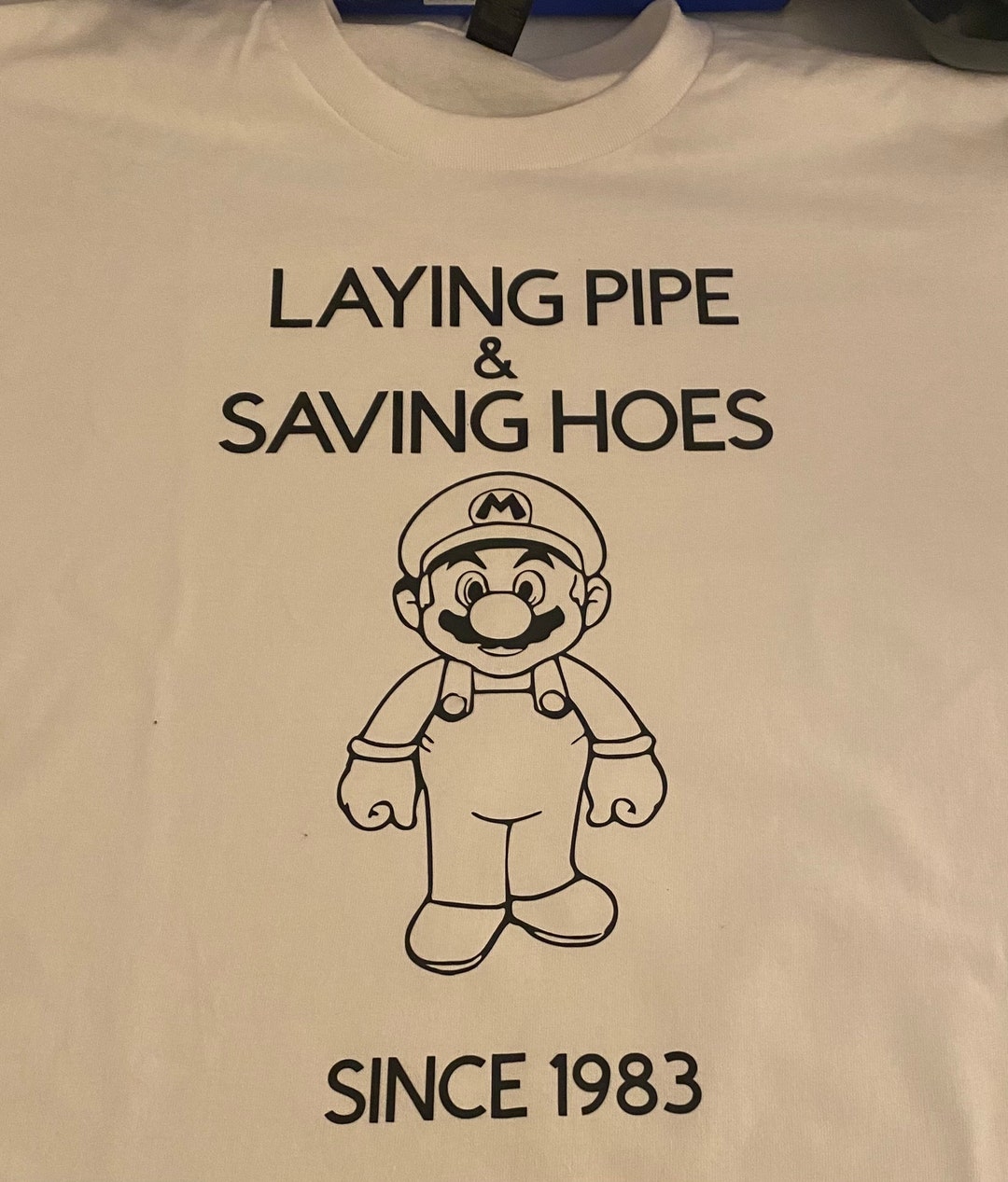 Super Mario Laying Pipe and Saving Hoes Shirt - Etsy