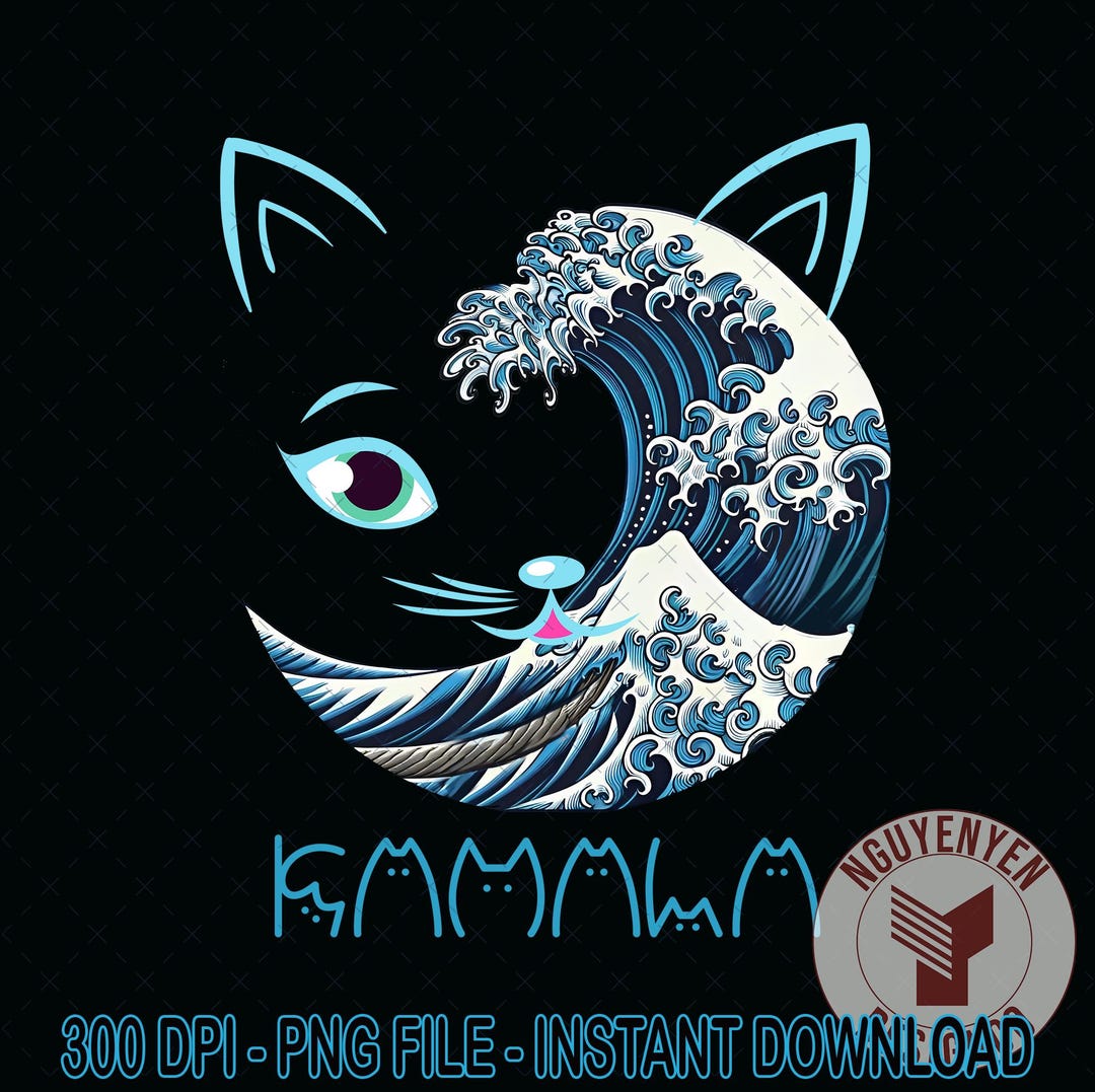 Blue Cat Wave for Kamala Png, Cat Bule Wave, Blue Cats Wave,blue Wave ...