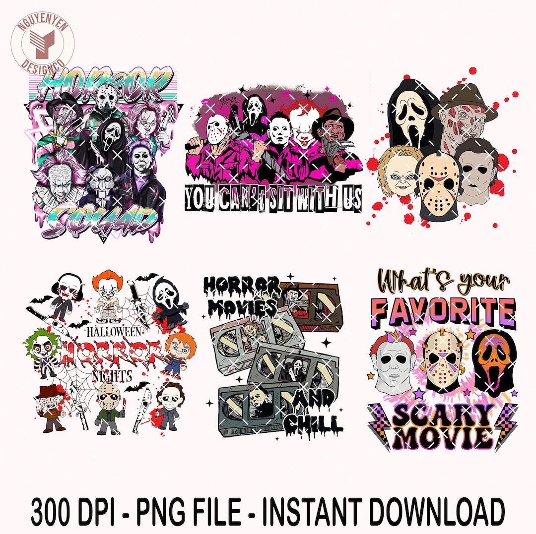 Horror Png Bundle, Halloween Horror Nights Png,horror Movies and Chill ...