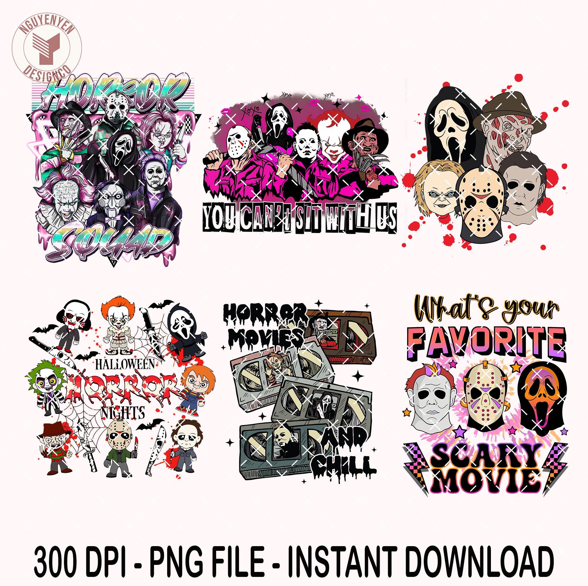 Horror Png Bundle, Halloween Horror Nights Png,horror Movies and Chill ...