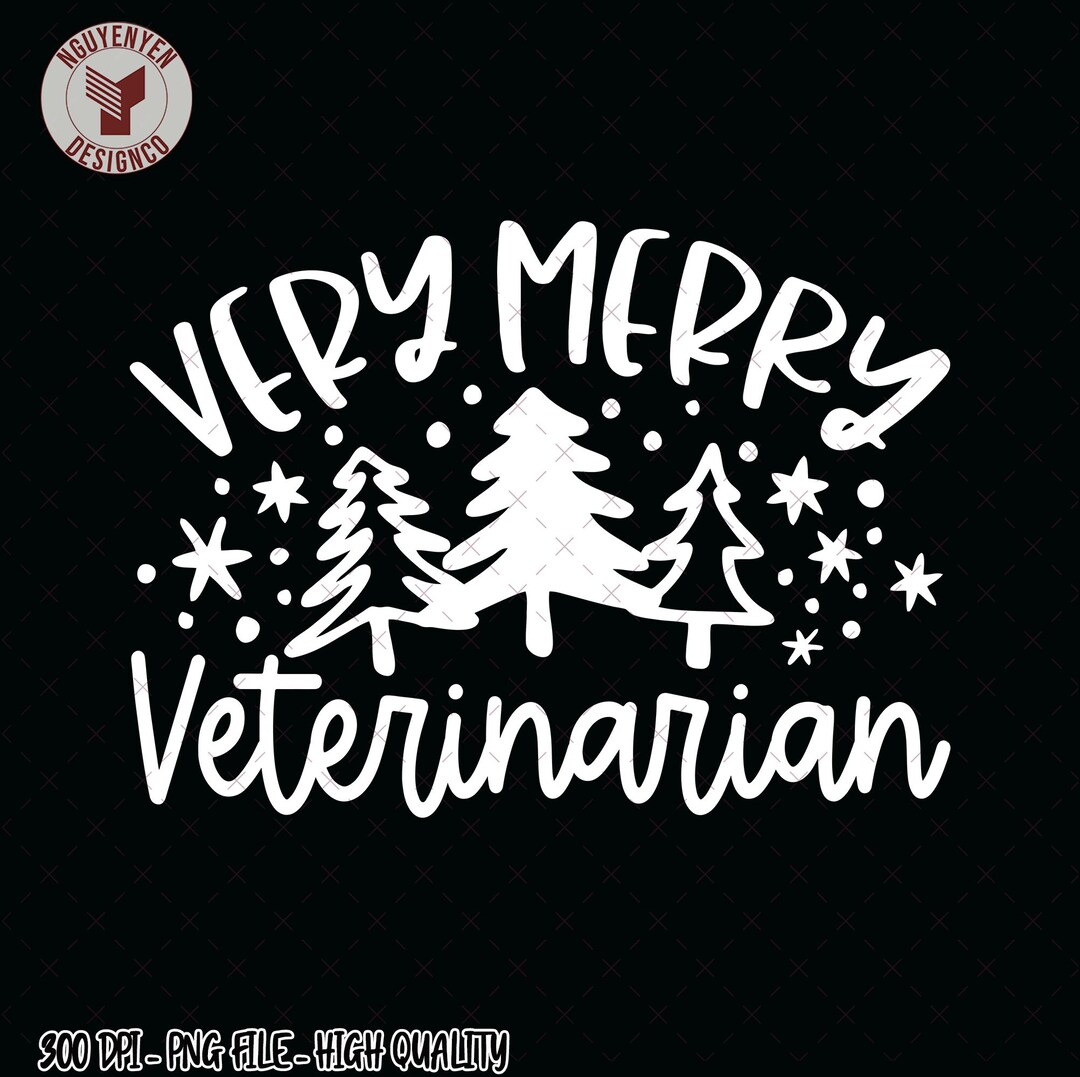 Very Merry Veterinarian Png, Christmas Vet Tech Png Vet Squad, Vet ...