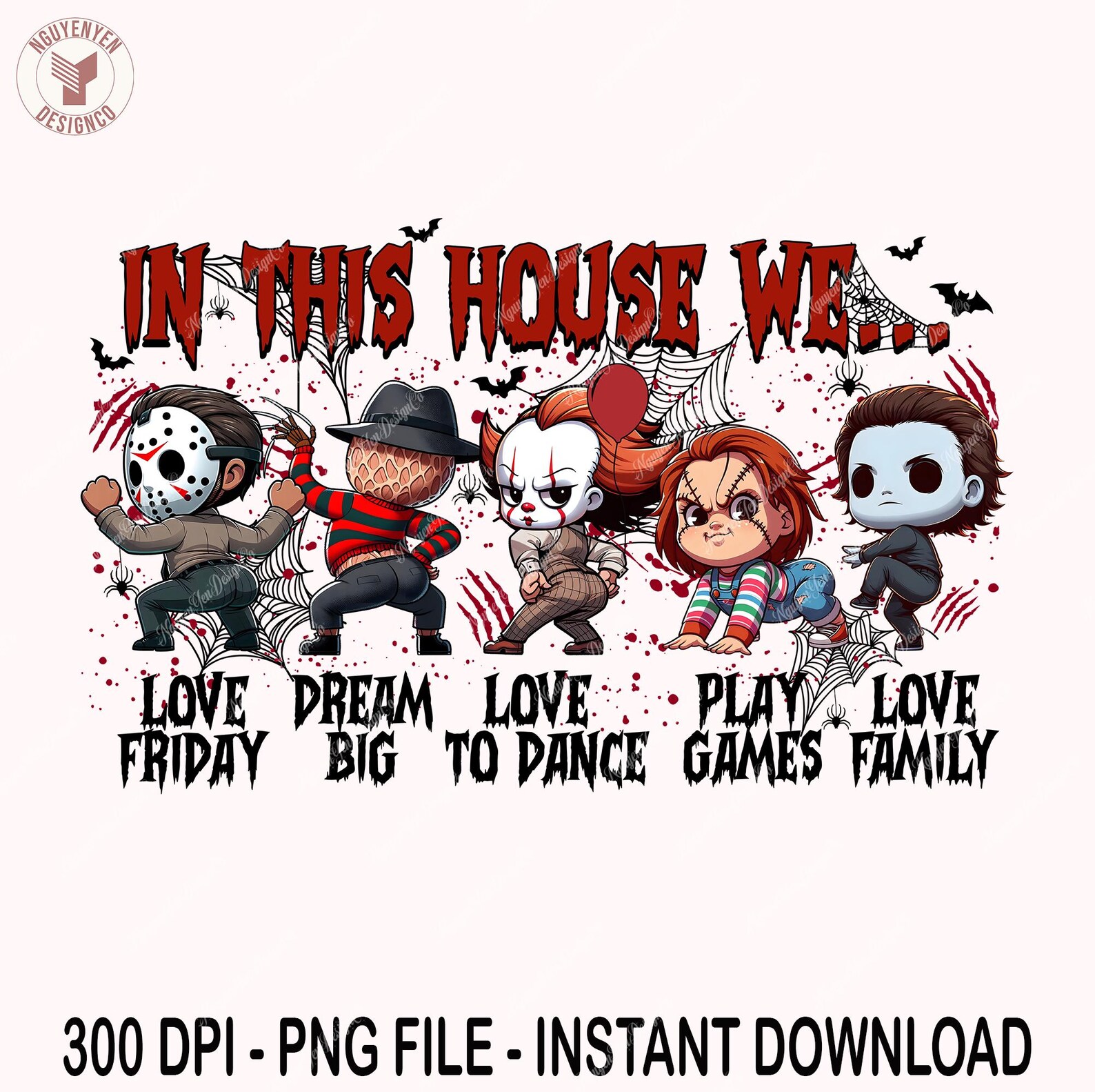 There're Some Horrors in This House Png, Funny Halloween Png, Horror in ...