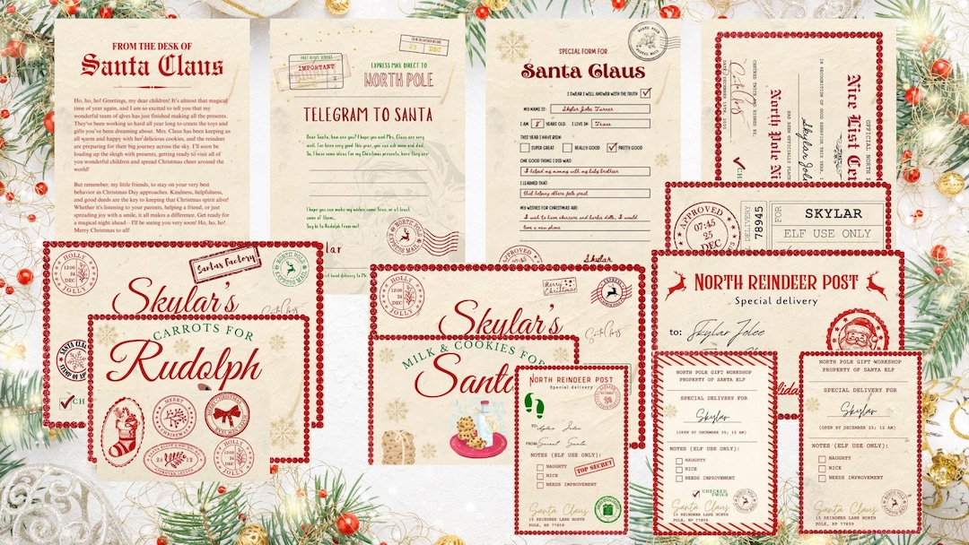 Vintage Letter to Santa Christmas Bundle - Etsy