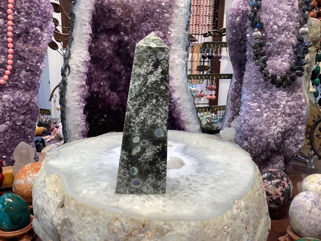 Natural Green Ruby Fuchsite Tower Gemstone Mineral Specimen - Etsy