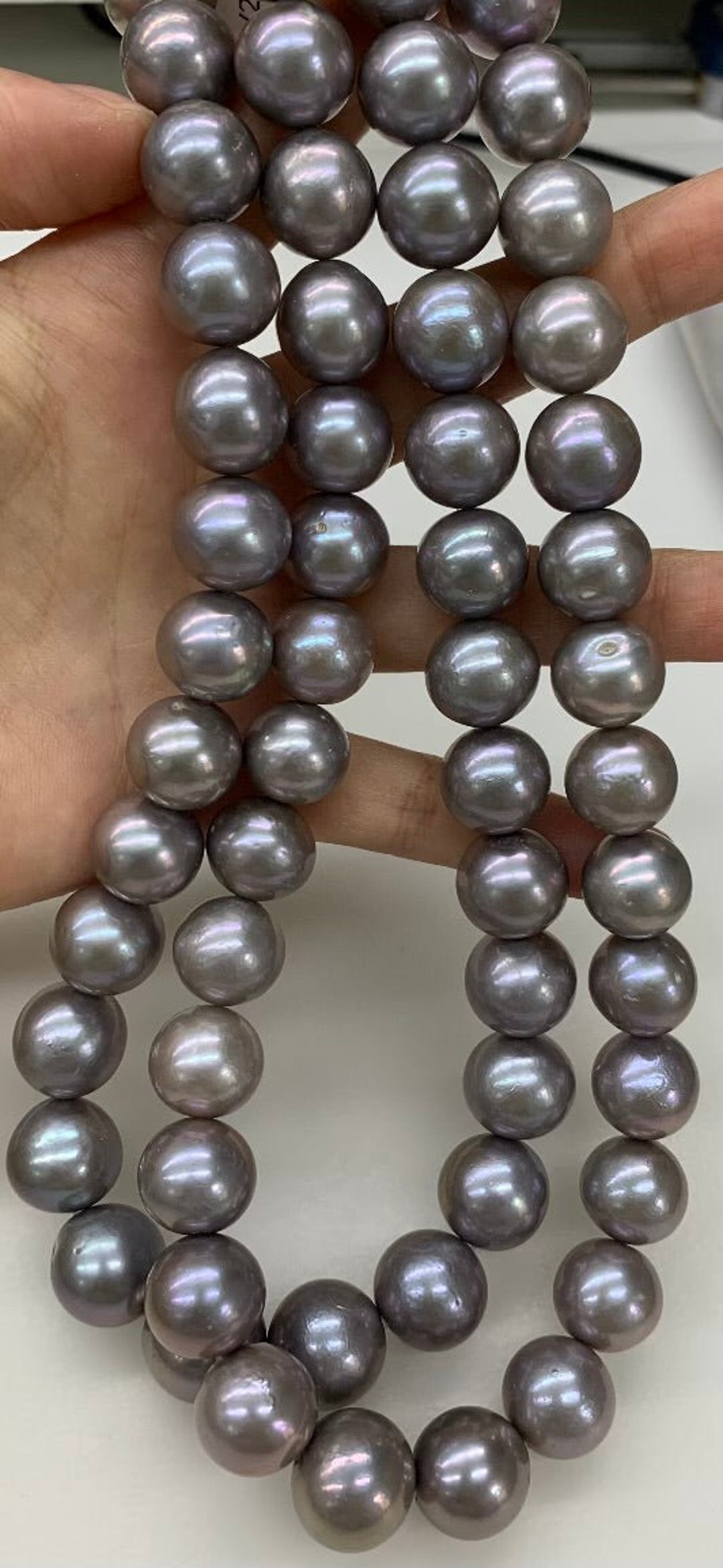 Stunning Grey 13-15mm Large Size Rare Freshwater Pearls - Etsy