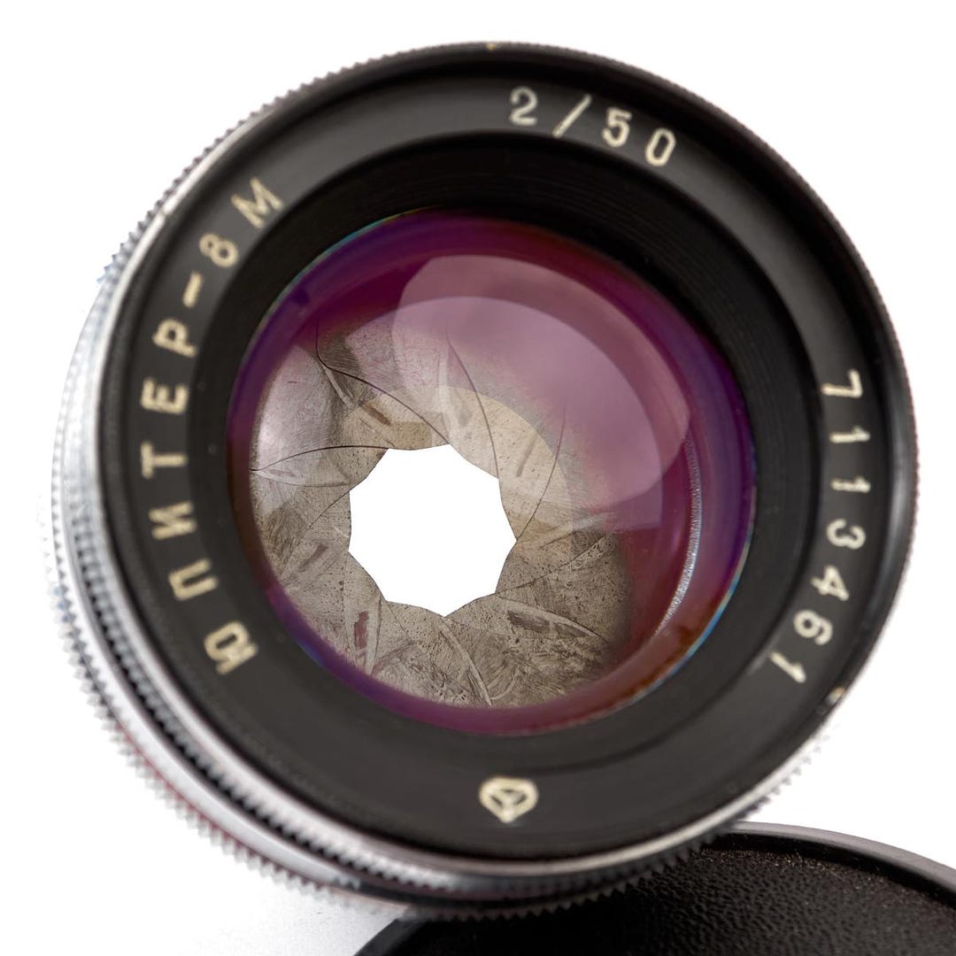 Soviet Jupiter-8m 50mm F/2 Lens Jupiter 8M Contax Mount Vintage USSR ...