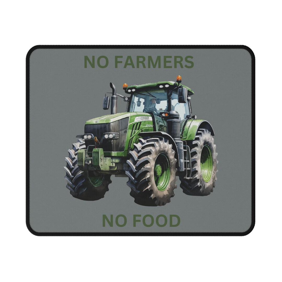 No Farmers No Food John Deere Style Tractor Mouse Pad, Mouse Mats ...