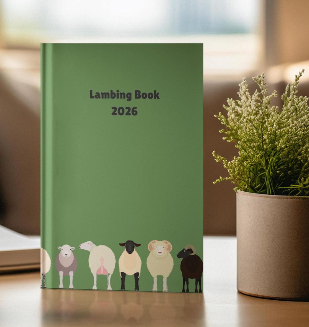Hardback Lambing Book 2026 5 2 X7 4 128 Pages 64 Sheets Notebook