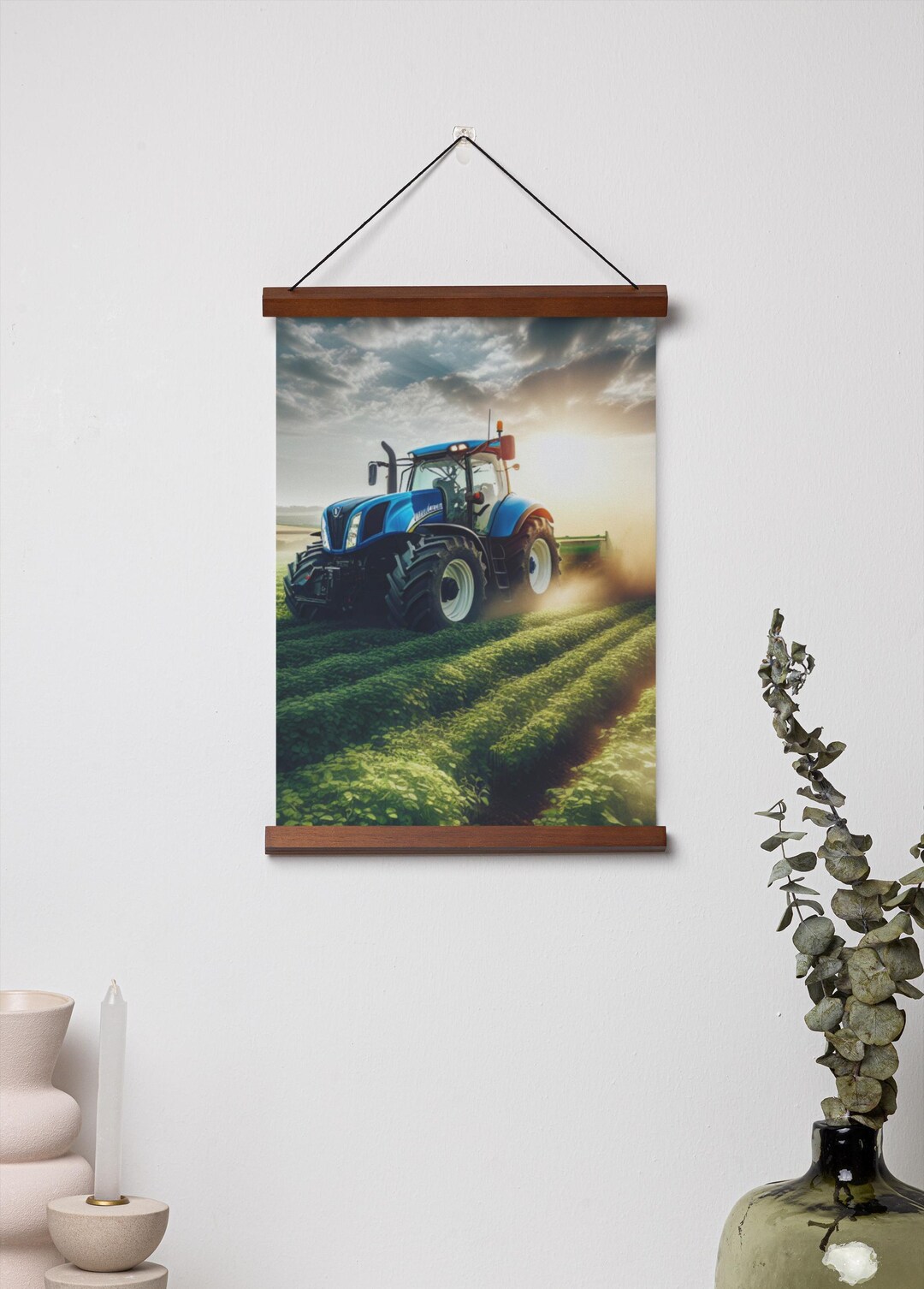 New Holland Tractor Poster. Tractor Wall Art. Tractor Posters. Farming ...